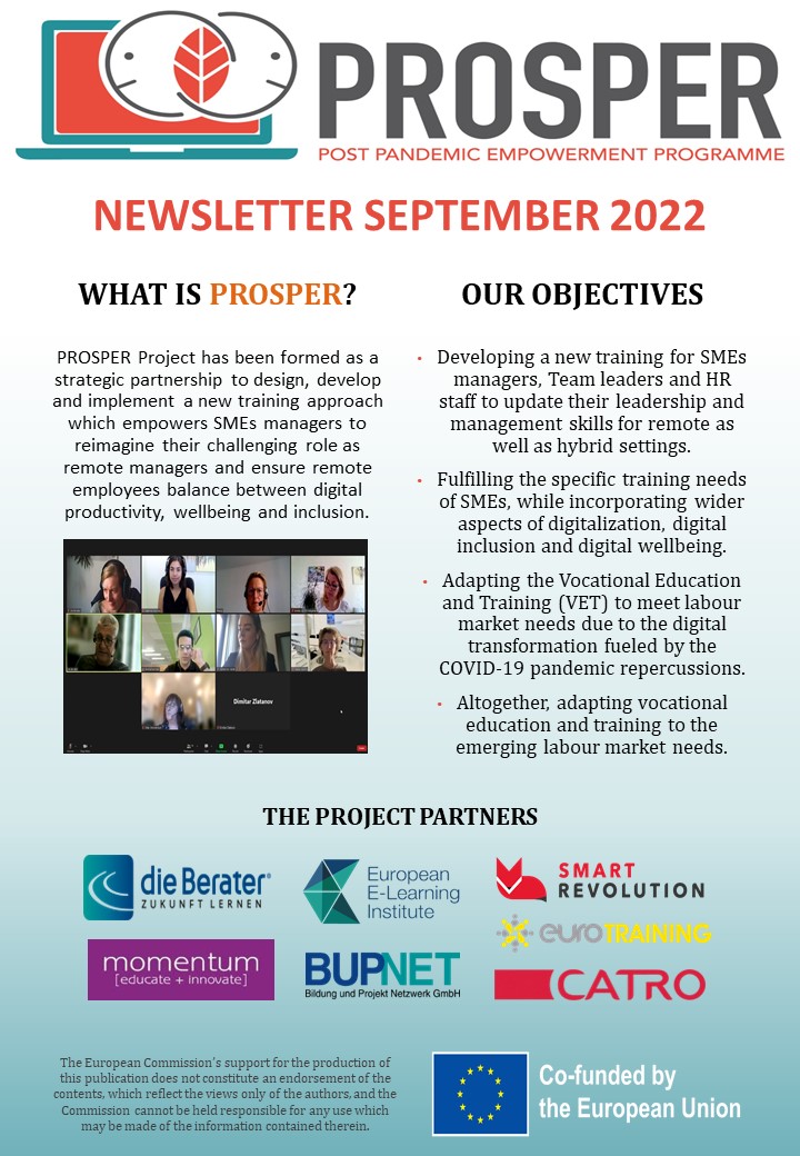Newsletter September 2022 - PROSPER Project